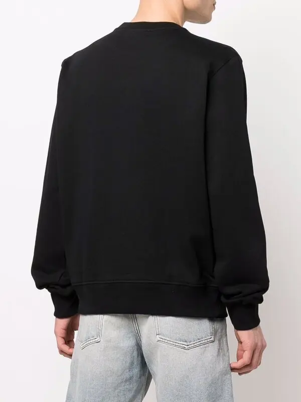 DIESEL® Watercolour-print Crew Neck Sweatshirt