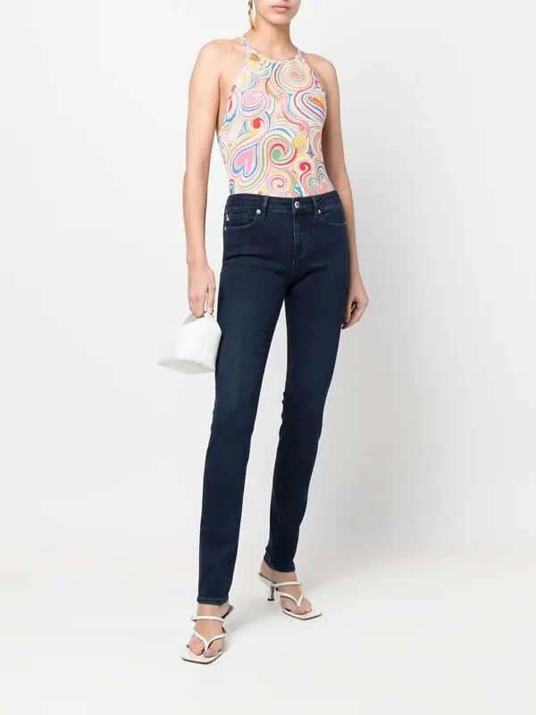 Moschino Swirled Heart-print Vest Top