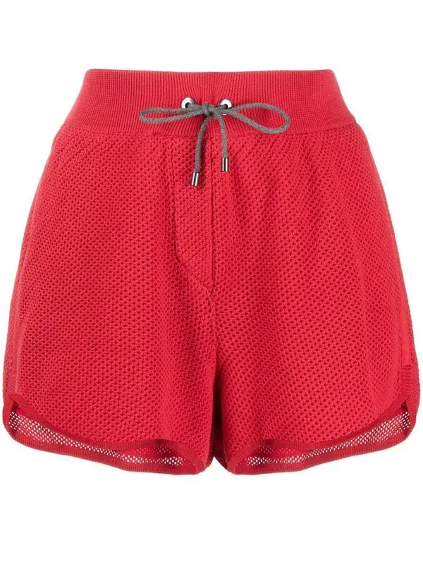 Brunello Cucinelli Drawstring Knit Shorts