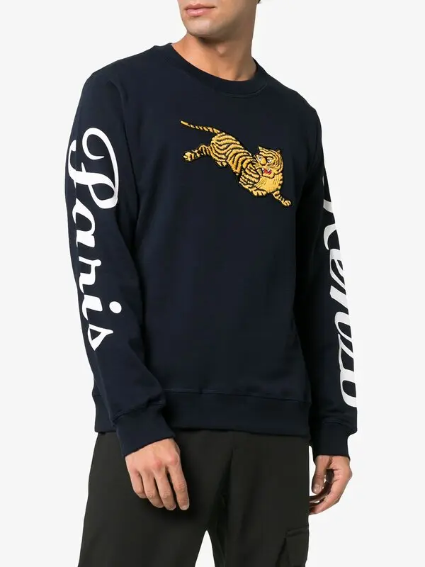 Kenzo Jumping Tiger Embroidered Sweatshirt