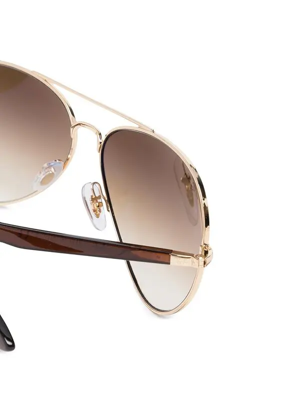 Ray-ban Rb3675 Aviator-frame Sunglasses - Brown