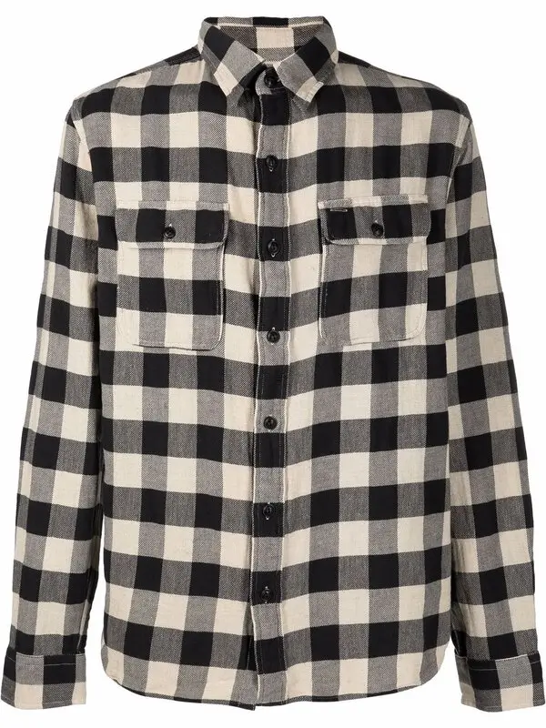 Ralph Lauren Checked Long-sleeved Shirt - Black