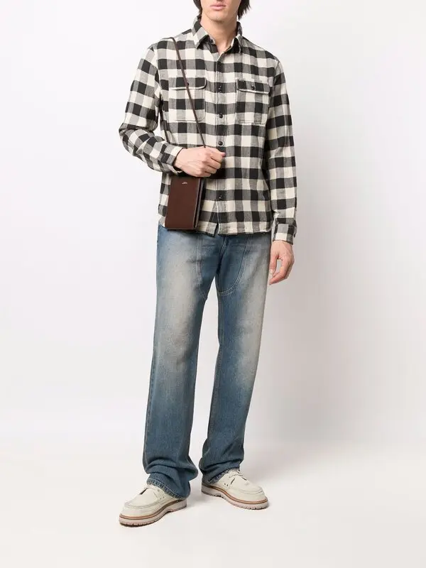Ralph Lauren Checked Long-sleeved Shirt - Black