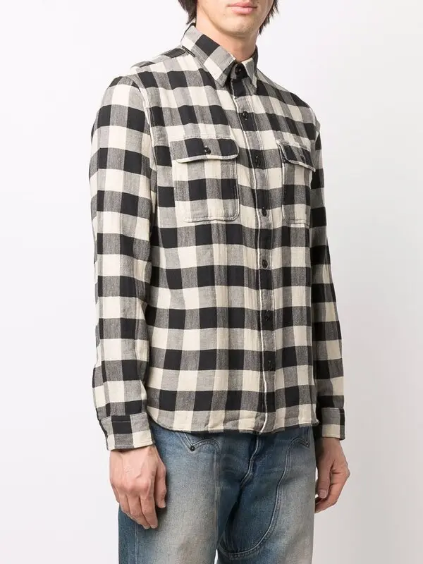 Ralph Lauren Checked Long-sleeved Shirt - Black