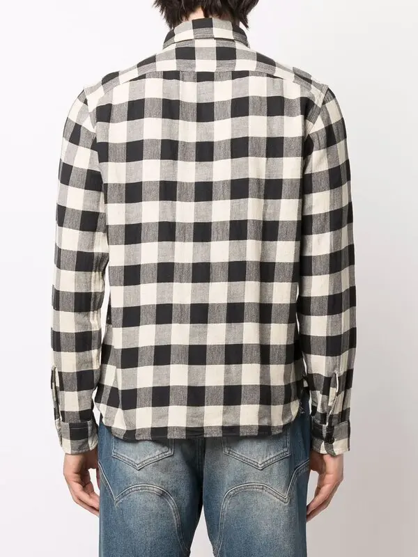 Ralph Lauren Checked Long-sleeved Shirt - Black