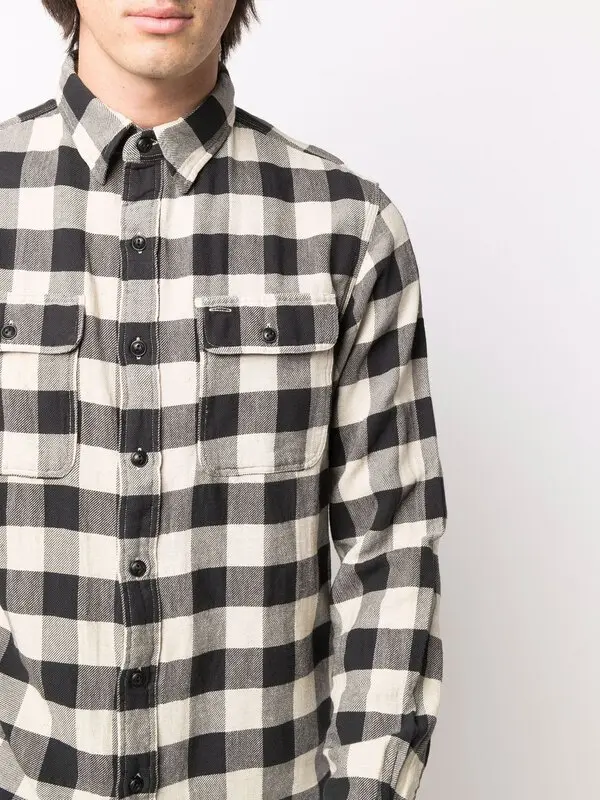 Ralph Lauren Checked Long-sleeved Shirt - Black