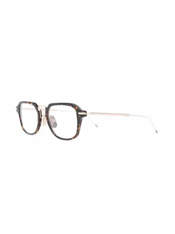 Thom Browne Tortoiseshell Square Frame Glasses