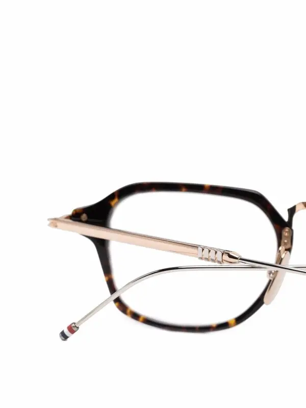 Thom Browne Tortoiseshell Square Frame Glasses