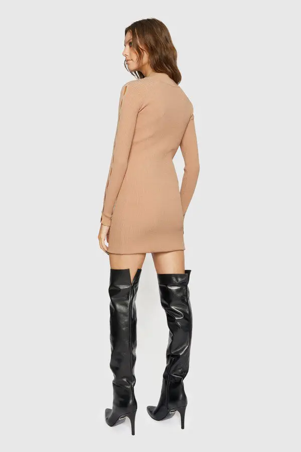 rebecca minkoff knit dress Lauren In Neutral - 64% Off SS25 Spring