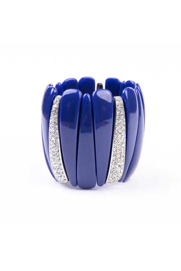 KENNETH JAY LANE Lapis Resin Cuff - Natural