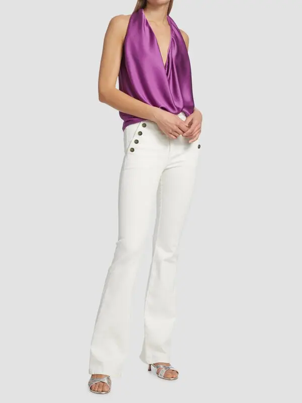 Ramy Brook Helena Flare Jeans - White