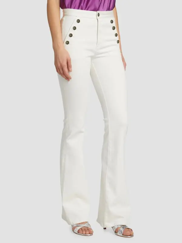 Ramy Brook Helena Flare Jeans - White