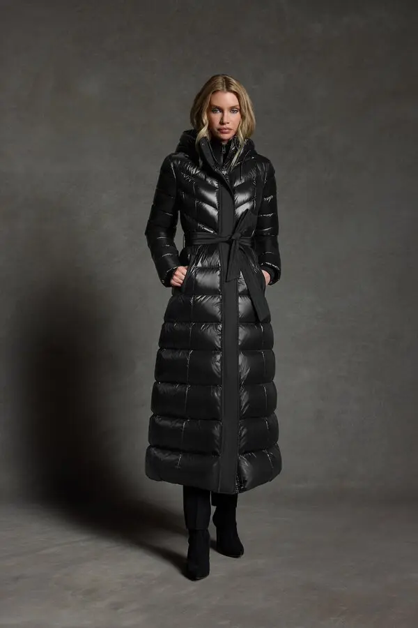 Mackage Calina Lustrous Down Maxi Coat - Black