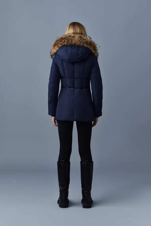 Mackage Adali Down Coat With Fur Collar - Wine