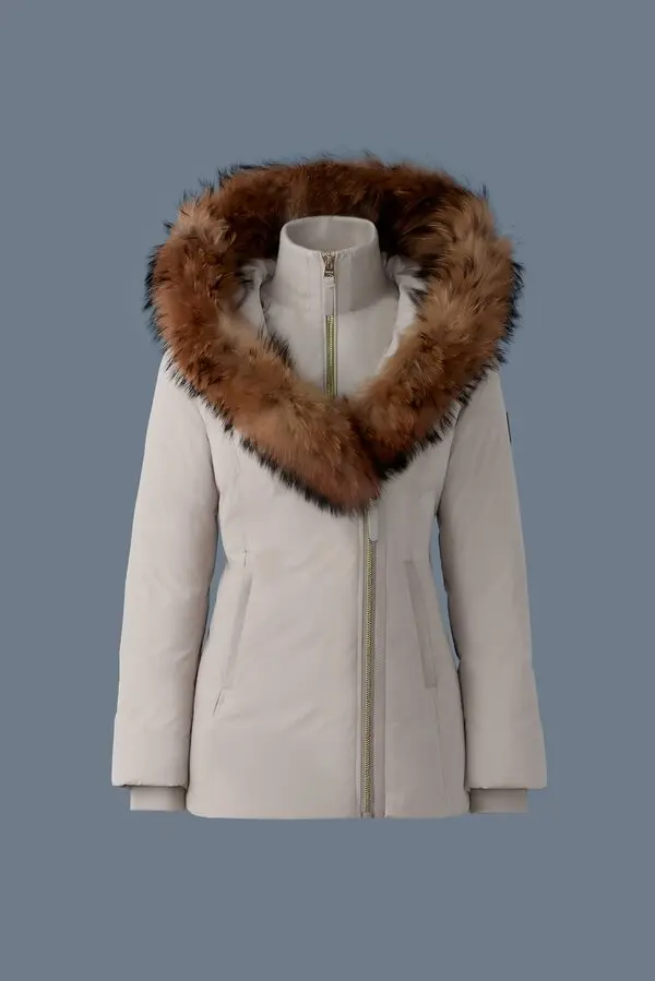 Mackage Adali Down Coat With Fur Collar - Wine