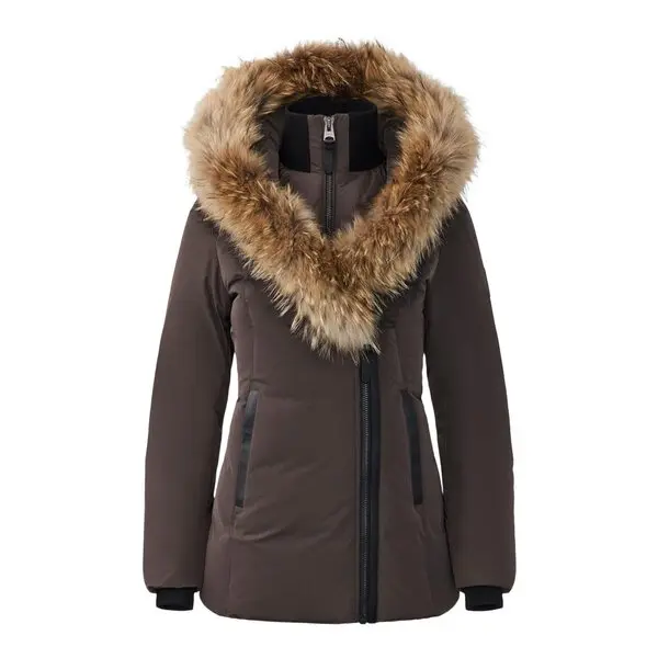 Mackage Adali Down Coat With Fur Collar - Wine