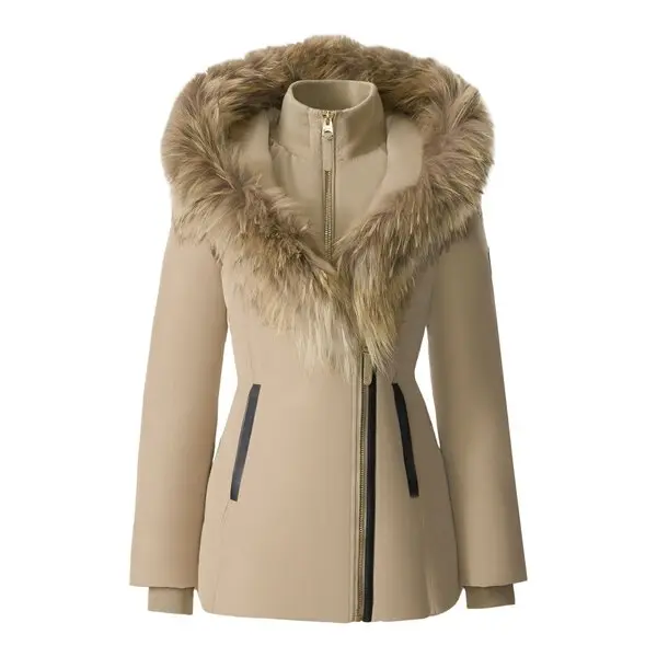 Mackage Adali Down Coat With Fur Collar - Wine