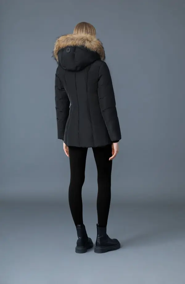 Mackage Adali Down Coat With Fur Collar - Wine