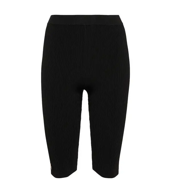 Saint Laurent Ribbed-knit Biker Shorts