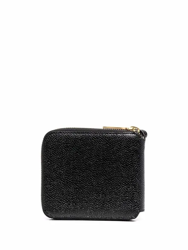 Thom Browne 4-bar Debossed Compact Wallet