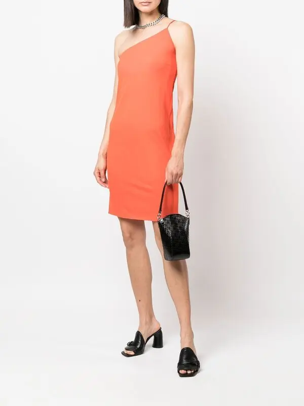 Dsquared2 Off-shoulder Knee-length Dress - Orange