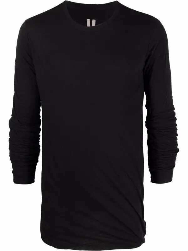 Rick Owens Long-sleeved Gathered T-shirt
