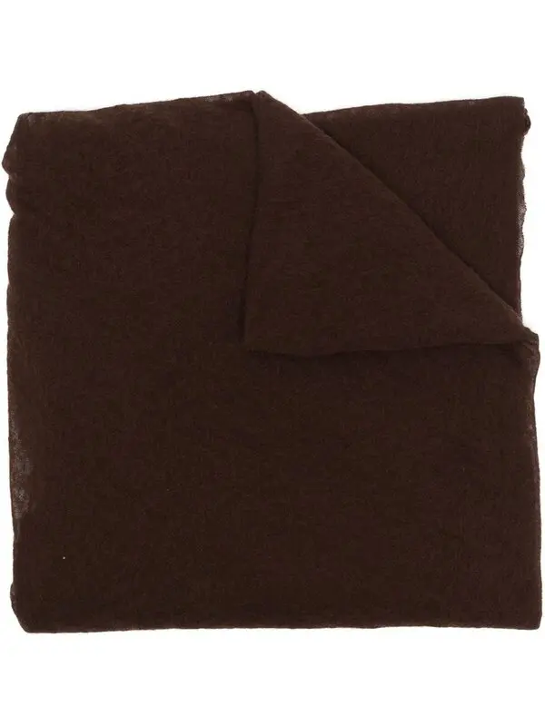 Botto Giuseppe Cashmere Knit Scarf - Brown