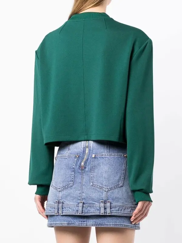 Philosophy Di Lorenzo Serafini Embroidered-logo Sweatshirt - Green