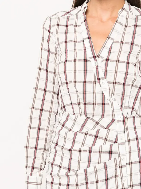 Veronica Beard Sherry Checked Wrap Dress