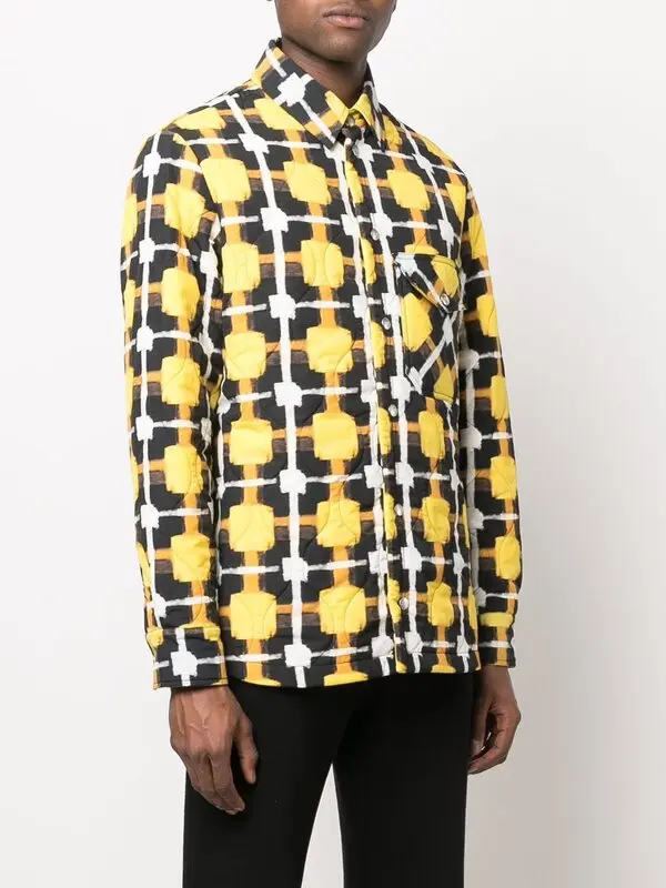 COUNTY OF MILAN Check-pattern Quilted Overshirt