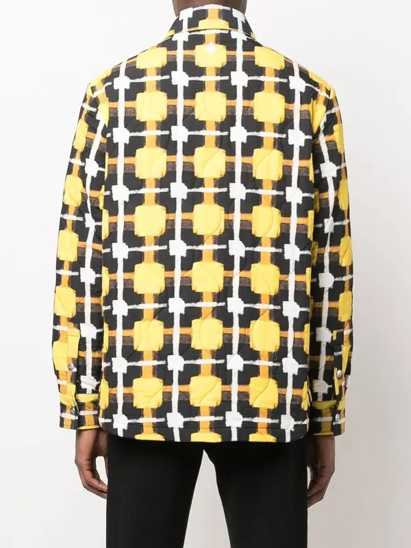 COUNTY OF MILAN Check-pattern Quilted Overshirt