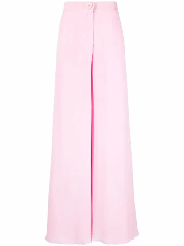 Moschino High-waisted Flared Trousers - Pink