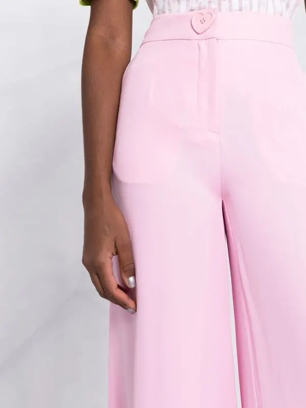 Moschino High-waisted Flared Trousers - Pink