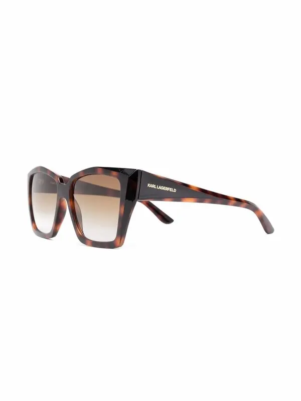 Karl Lagerfeld Tortoiseshell Oversized Sunglasses