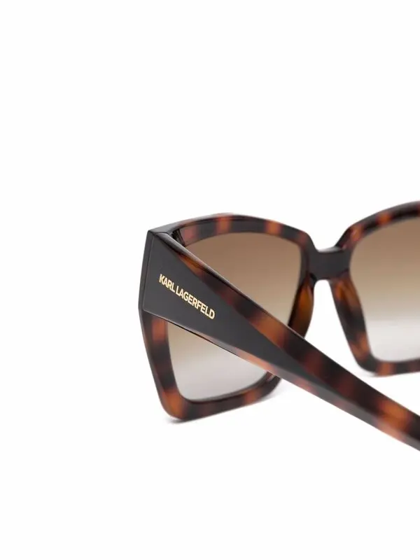 Karl Lagerfeld Tortoiseshell Oversized Sunglasses