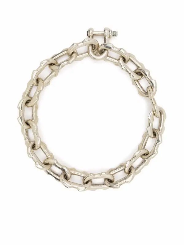 PARTS OF FOUR Charm-chain Choker Necklace - Silver