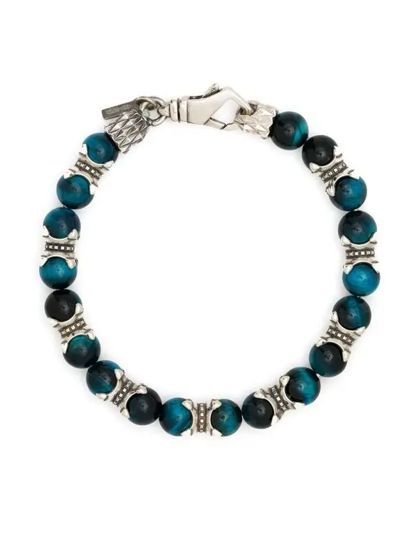 Emanuele Bicocchi Beaded Claw Bracelet - Silver