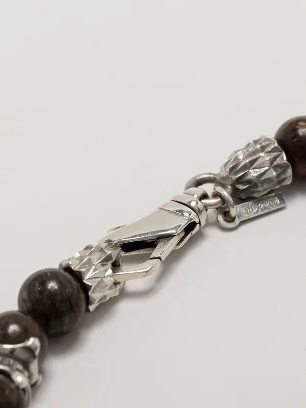 Emanuele Bicocchi Tiger Eye Beaded Bracelet - Brown