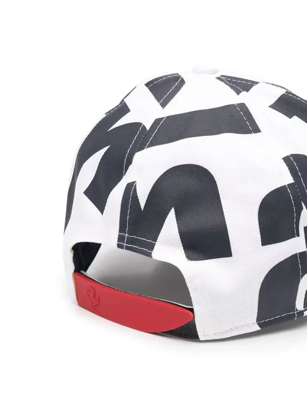 FERRARI Logo Print Baseball Cap