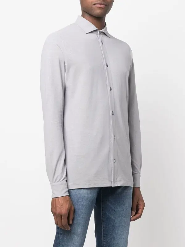 ZANONE Classic Button-up Shirt - Grey