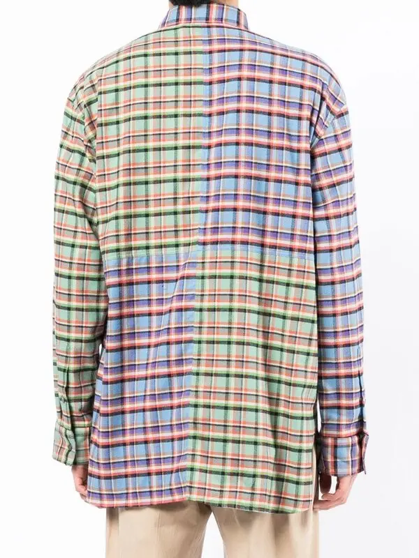 Marni Patchwork Check-print Oversized Shirt