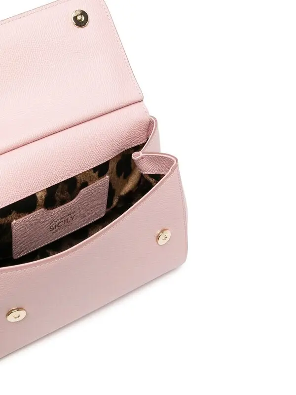 Dolce & Gabbana Sicily Scarf-detail Top-handle Bag