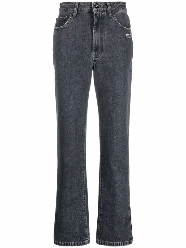 Off-White Straight-leg Jeans - Grey