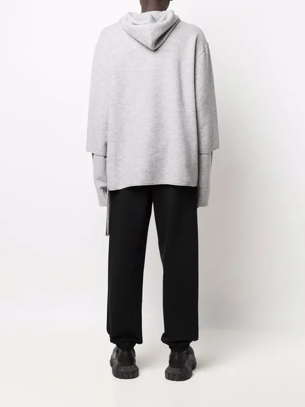 Off-White Logo-patch Hoodie - Grey