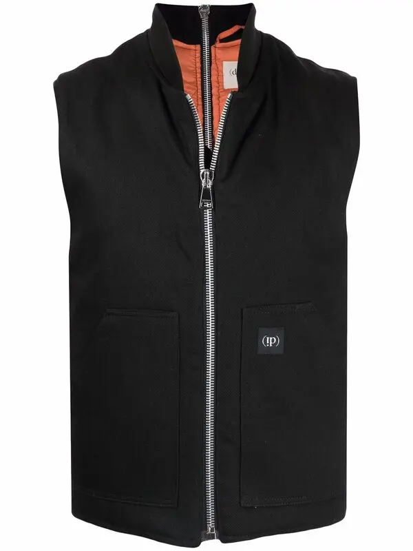 (DI)VISION Logo-patch Zip-up Gilet