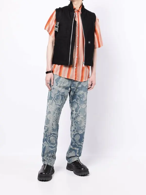 (DI)VISION Logo-patch Zip-up Gilet