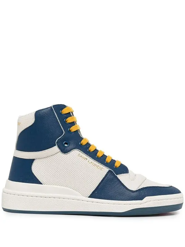 Saint Laurent Sl24 High-top Sneakers - Blue