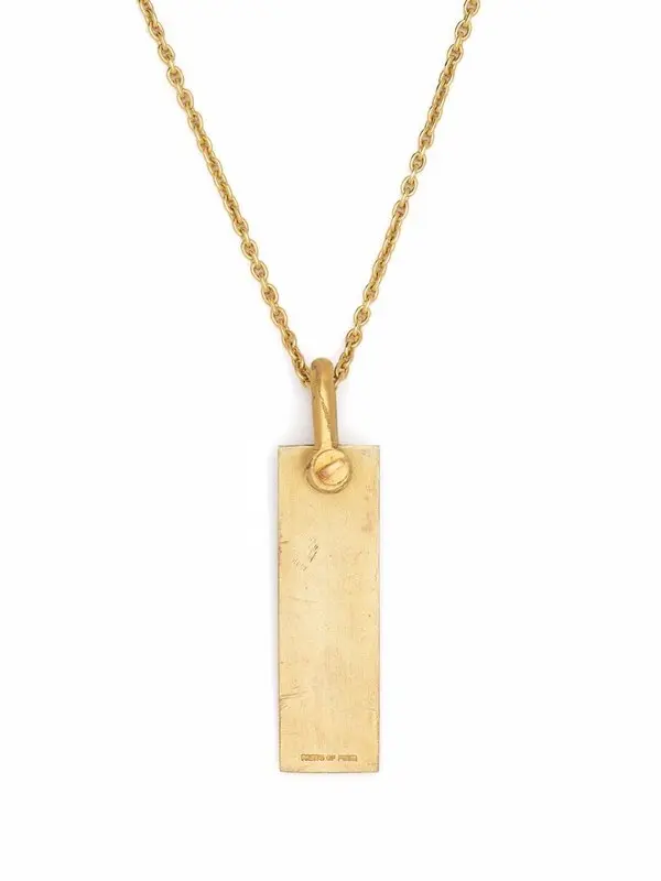 PARTS OF FOUR Plate Pendant Necklace - Gold