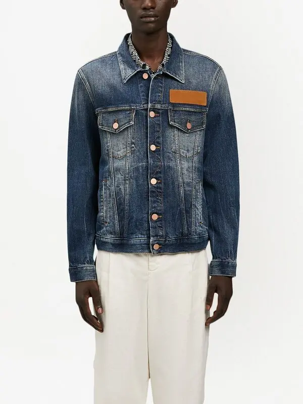 Palm Angels Logo Denim Jacket