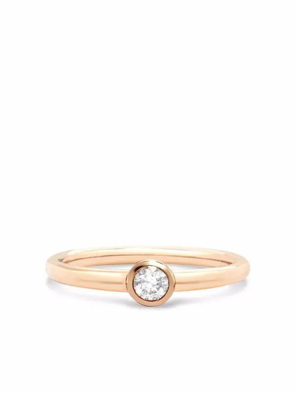 PRAGNELL 18kt Rose Gold Sundance Diamond Ring - Pink
